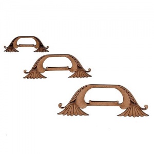 Art Deco & Nouveau Style Ornament 13 - MDF Wood Shape